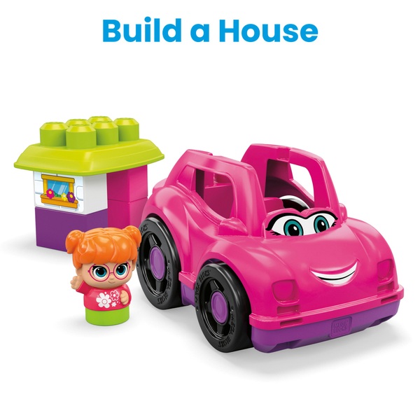 MEGA Bloks Building Blocks Catie Convertible Car | Smyths Toys UK