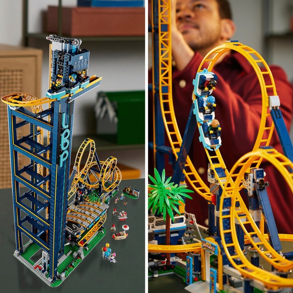 LEGO Icons 10303 Loop Roller-Coaster Set for Adults Powered UP | Smyths ...