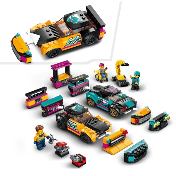 LEGO City 60389 Custom Car Garage Mechanic Set | Smyths Toys Ireland
