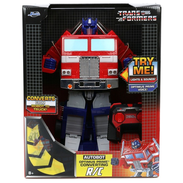 Transformers Remote Control Optimus Prime Converting Robot | Smyths ...