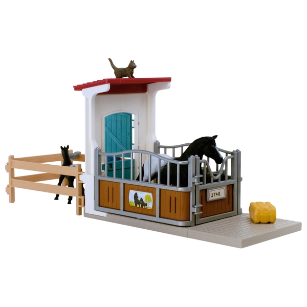 schleich Horse Club 42611 Horse Box with Mare and Foal | Smyths Toys ...