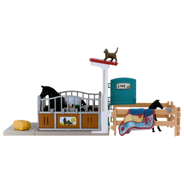schleich Horse Club 42611 Horse Box with Mare and Foal | Smyths Toys ...