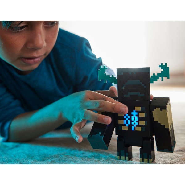 Minecraft The Warden Lights and Sounds Figure | Smyths Toys UK