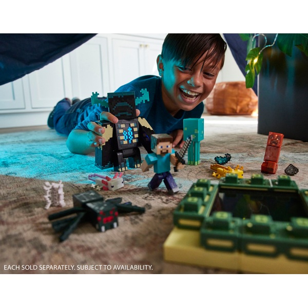 Minecraft The Warden Lights and Sounds Figure | Smyths Toys UK