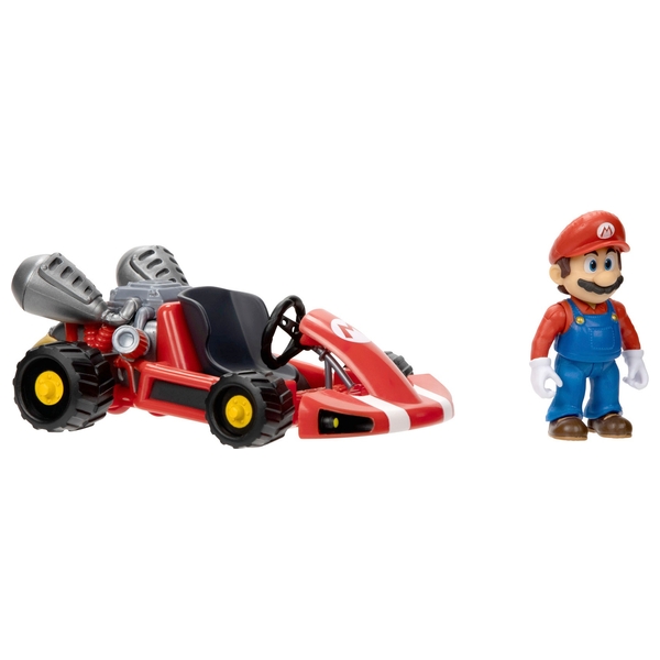 Nintendo Super Mario Bros. Movie Action Figures Mario Kart Pull-Back ...