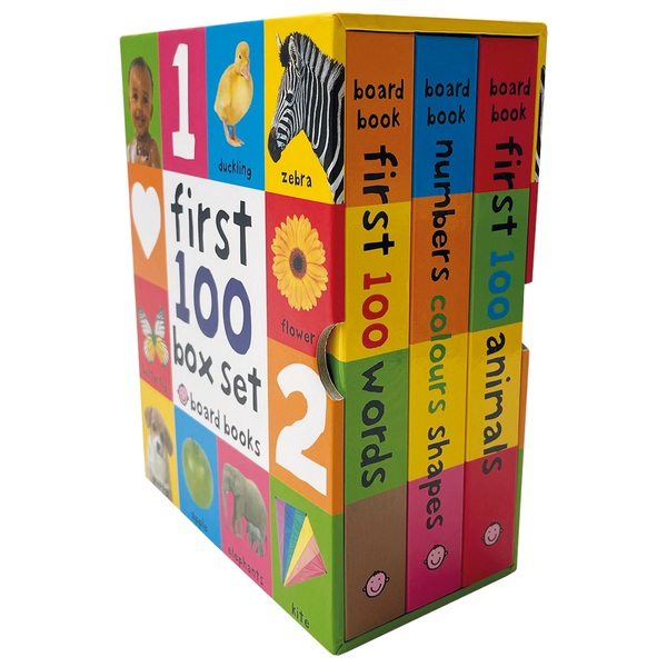 My First 100 Words Board Book Box Set: Animals, Numbers, Colours and ...