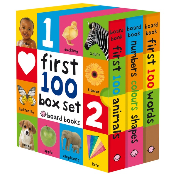 My First 100 Words Board Book Box Set: Animals, Numbers, Colours and ...