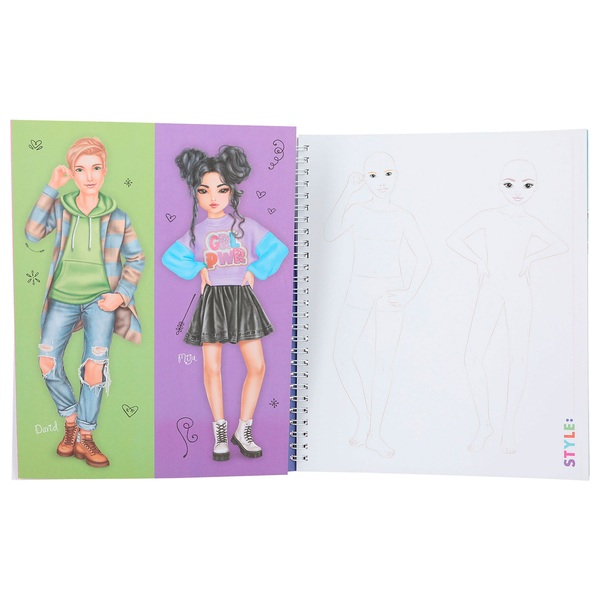 TOPModel Colouring Book Create Your Fashion Journal | Smyths Toys Ireland