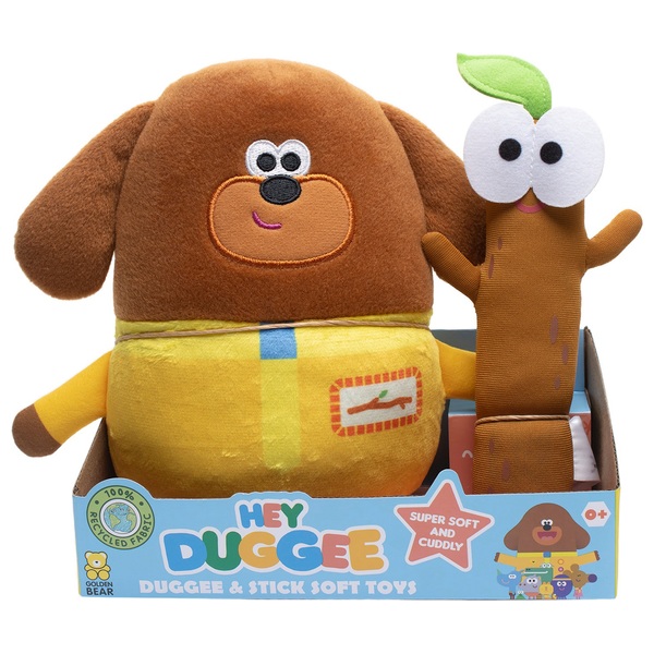 Hey Duggee and Stick Soft Toy Twin Pack | Smyths Toys UK