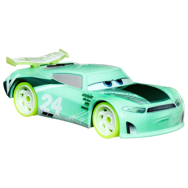 Disney Cars Glow Racers Diecast Car Glow-in-the-Dark Chase Racelott 1: ...