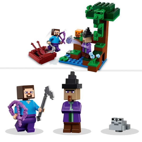 LEGO Minecraft 21248 The Pumpkin Farm Set with Steve Figure | Smyths ...