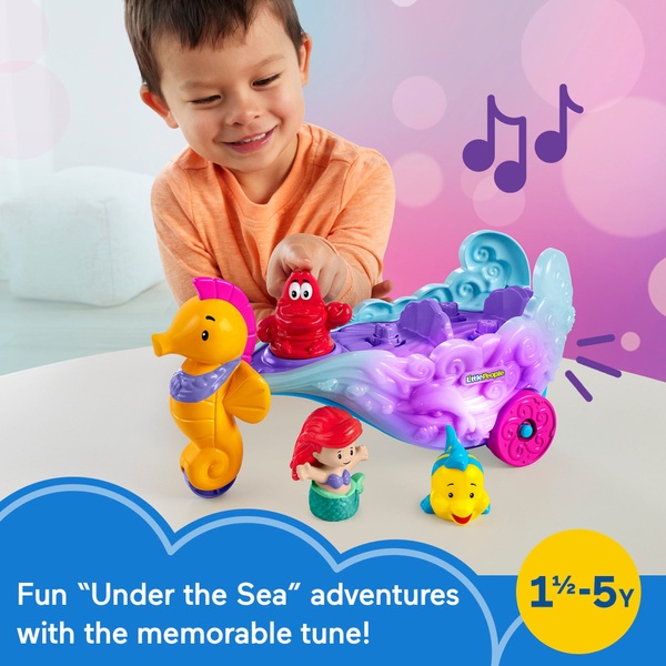 Fisher-Price Disney Princess Little People Ariel’s Light-Up Sea ...