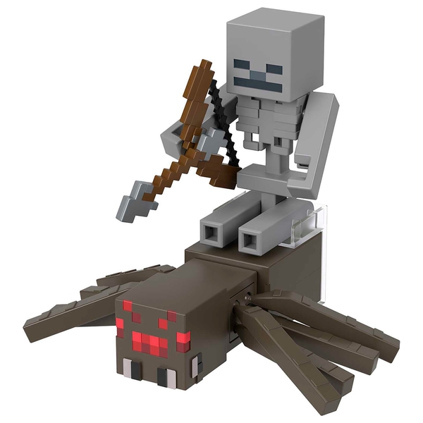 Minecraft - Figurine d'Action Squelette et Araignée | Smyths Toys France