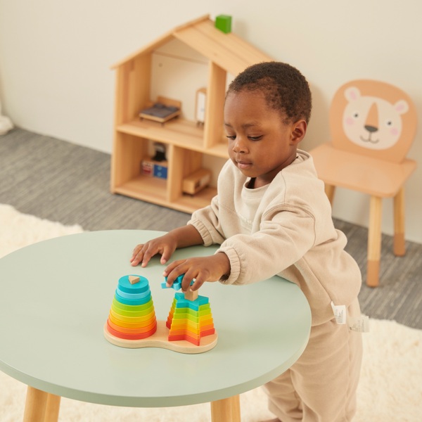 Squirrel Play Wooden Rainbow Stacking Tower | Smyths Toys UK
