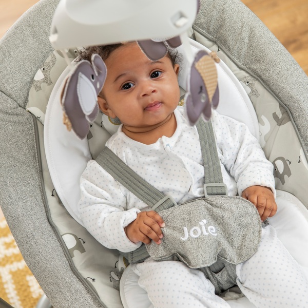 Joie Serina Swivel Baby Swing Elephant Duo | Smyths Toys UK