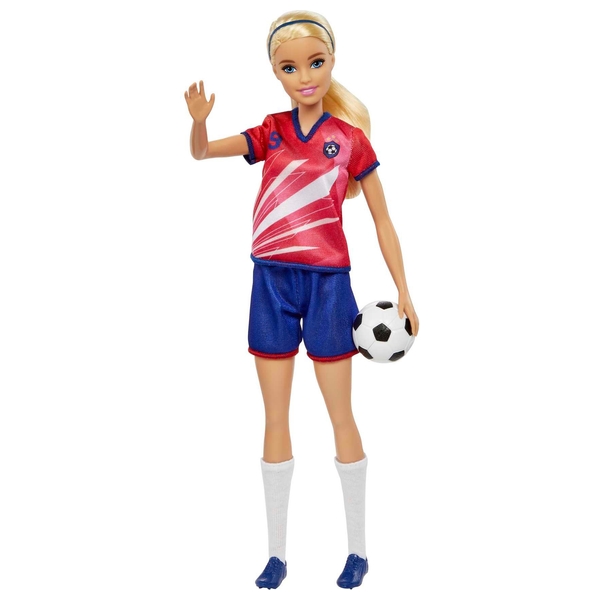 Barbie Doll Careers Football Player | Smyths Toys UK