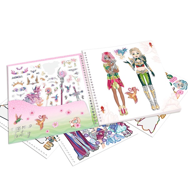TOPModel Dress Me Up Fantasy Stickerbook | Smyths Toys UK