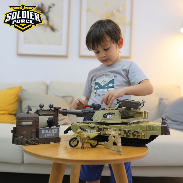 Soldier Force Playset Armored Siege Tank with Lights and Sounds ...