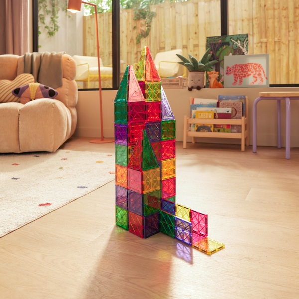 Magnetic Tiles 100-Piece Building Set | Smyths Toys UK