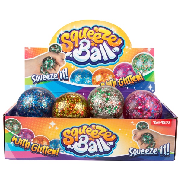 Toi-Toy Glitter Knijpbal gesorteerd | Smyths Toys Nederland