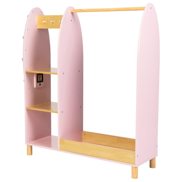 Dimples Wooden Dress-Up Rack with Light-Up Mirror | Smyths Toys UK