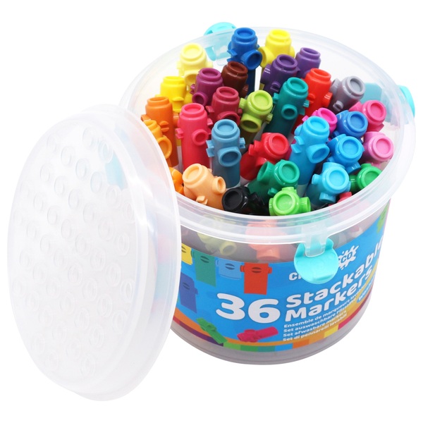 Crafty Co. Washable Markers with Storage Case Set 36 Piece | Smyths Toys UK