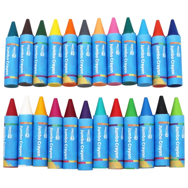 Crafty Co. Jumbo Crayons 24 Pack | Smyths Toys Ireland