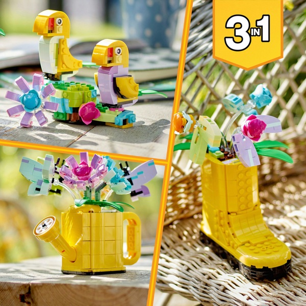 Lego Creator 31149 3 In 1 Flowers In Watering Can Set Smyths Toys Uk