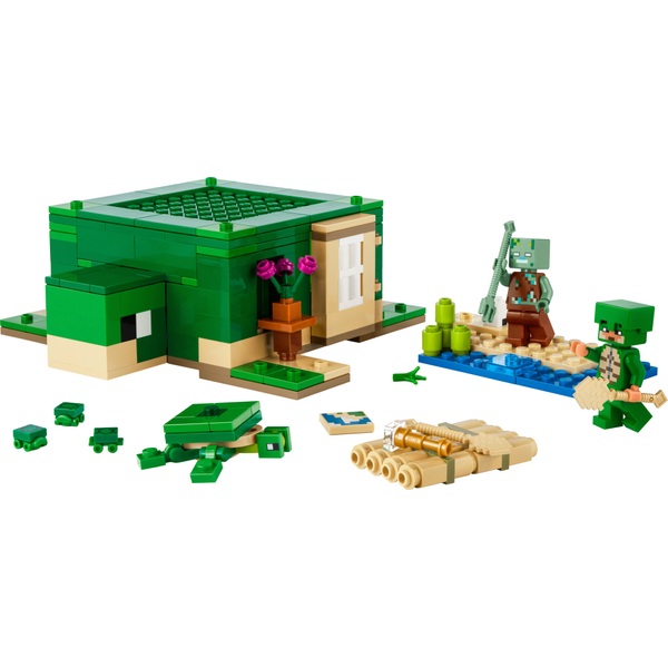 Lego Minecraft 21254 House The Turtle Beach House Set Smyths Toys Uk