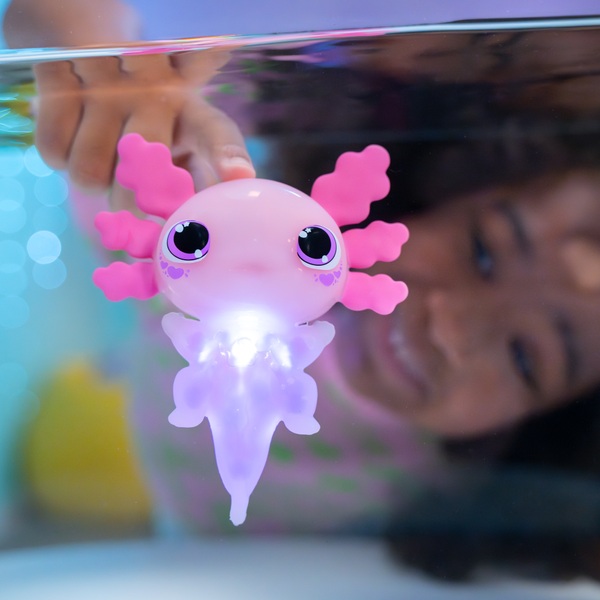 Animagic Let's Glo Pink Axolotl | Smyths Toys UK