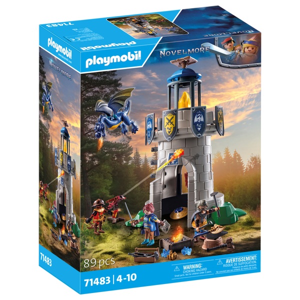 PLAYMOBIL Novelmore 71483 Ridderstoren met smid en draak | Smyths Toys ...
