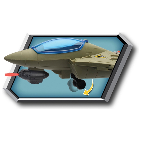 Soldier Force Playset Stealth Battle Wing Jet with Lights and Sounds ...