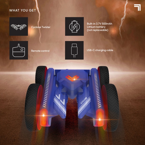 Sharper Image Remote Control Cyclone Twister Stunt Car | Smyths Toys UK