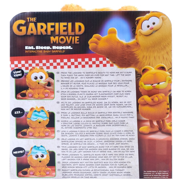 Garfield The Movie Baby Garfield Interactive Plush 25cm | Smyths Toys ...