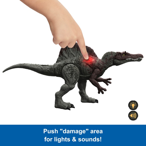 Jurassic World Dinosaur Action Figure Slash Attackin' Spinosaurus ...