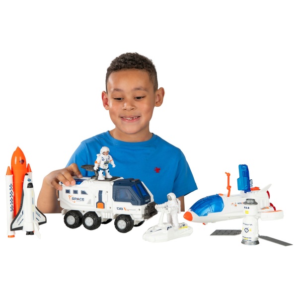 Space Station Rocket and Rover with Astronaut Figures Playset | Smyths ...