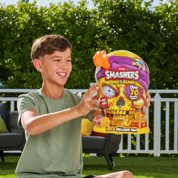 Smashers by ZURU Dino Island Gold Treasure Hunt Set Assortment | Smyths ...