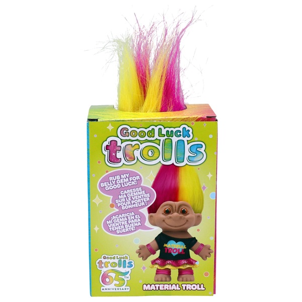 Trolls Good Luck Trolls 65th Anniversary 10cm Doll Material Troll Smyths Toys Ireland