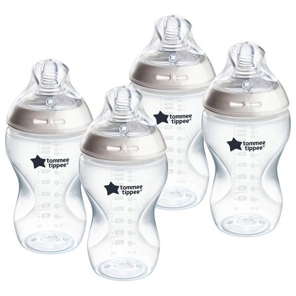 Tommee Tippee Natural Start Anti-Colic Baby Bottles 340ml Medium-Flow 4 Pack | Smyths Toys UK