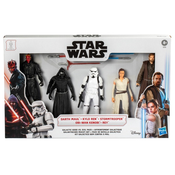 Star Wars Action Figures Galactic Good vs Evil 5 Pack | Smyths Toys UK