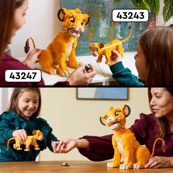 LEGO Disney 43247 The Lion King Young Simba the Lion King Set for ...