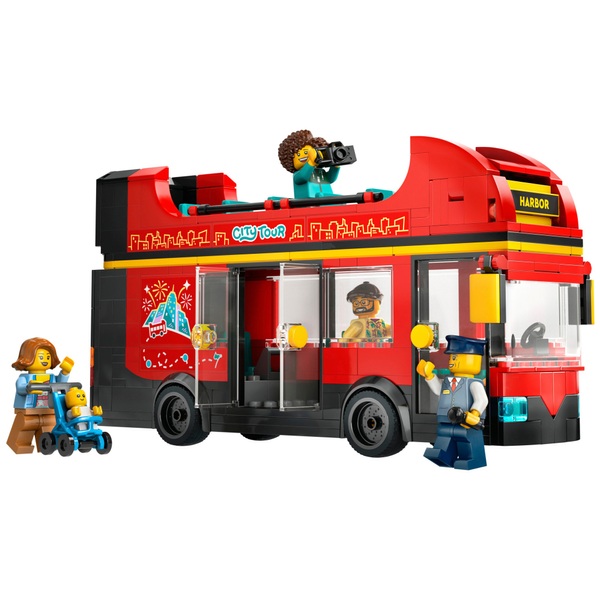LEGO City 60407 Red Double-Decker Sightseeing Bus Set | Smyths Toys UK
