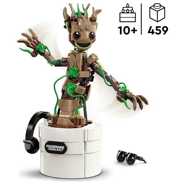LEGO Marvel 76297 Guardians of the Galaxy Dancing Groot Set | Smyths ...
