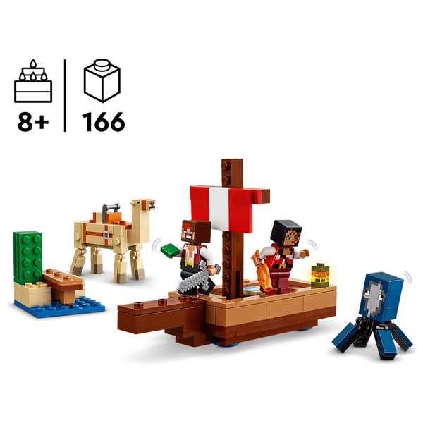LEGO Minecraft 21259 World The Pirate Ship Voyage Set | Smyths Toys UK