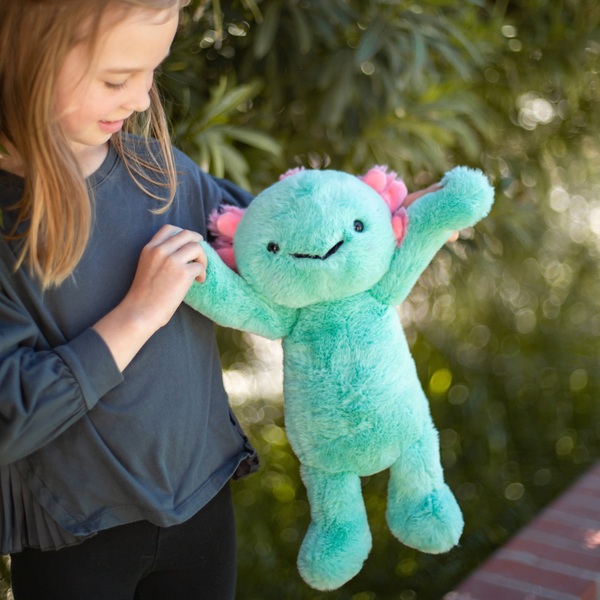World’s Softest Plush Teal Axolotl Soft Toy 40cm | Smyths Toys UK