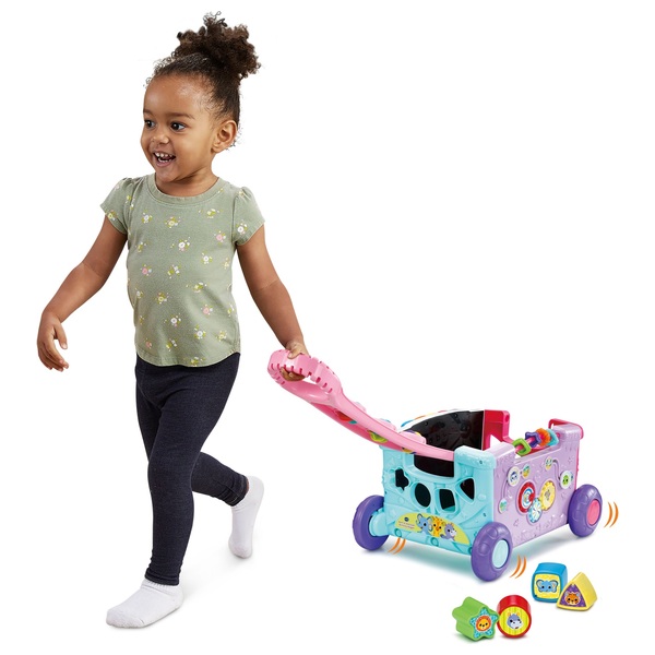 VTech Sort & Discover Activity Wagon Pink | Smyths Toys Ireland