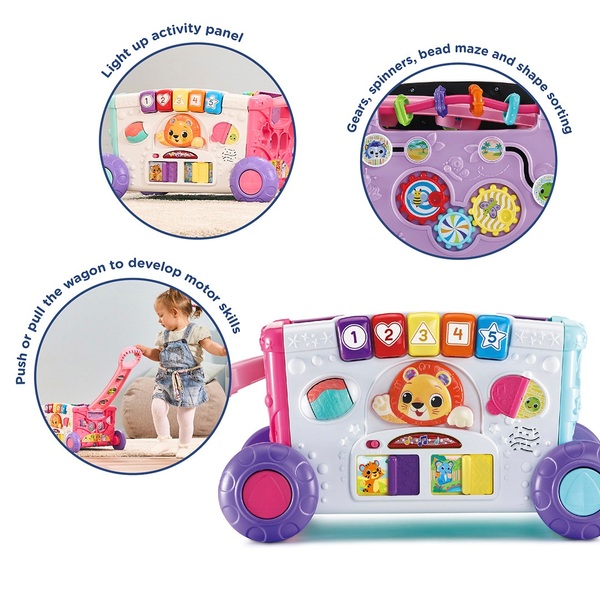 VTech Sort & Discover Activity Wagon Pink | Smyths Toys UK