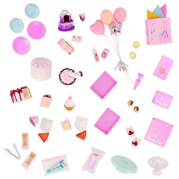 Our Generation Birthday Party Shop and Accessories Playset | Smyths Toys UK