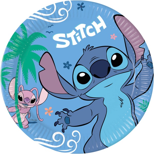 Disney Stitch - 8 Assiettes Plates en Carton | Smyths Toys France