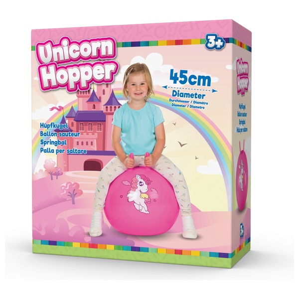 Jump Ball Unicorn Hopper Pink | Smyths Toys UK